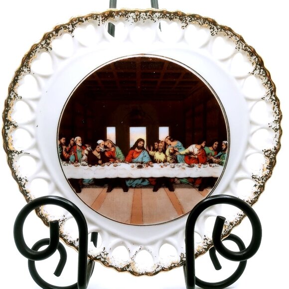 G&C | Wall Decor | Vintage Gc Japan Last Supper Design Plate 7hand ...